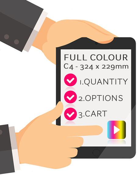 324 x 229mm C4 - Printed Full Colour Front Or Back
